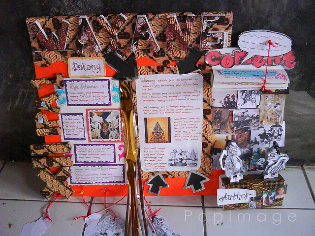 hasil akhir mading kelas kami : “Wayang” – Agung Rangga